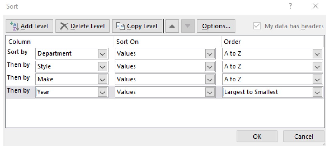 Sorting and Filtering Data – The Most EXCELlent OER Spreadsheets Textbook Ever Published (in 2025)
